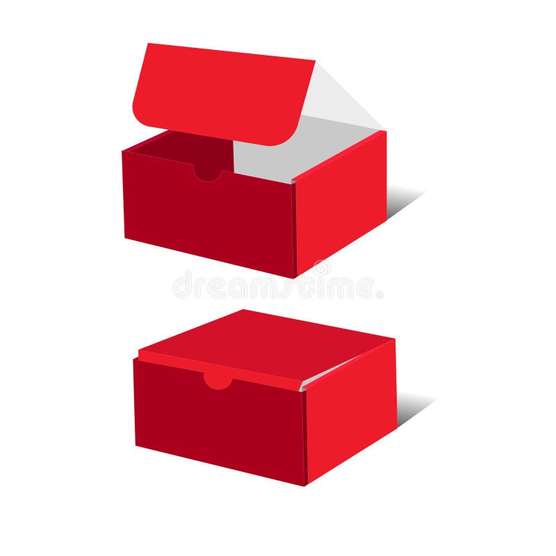 Shoe Box Template, with 3D 10x8x5 Inch, Vector File Stock Vector ...