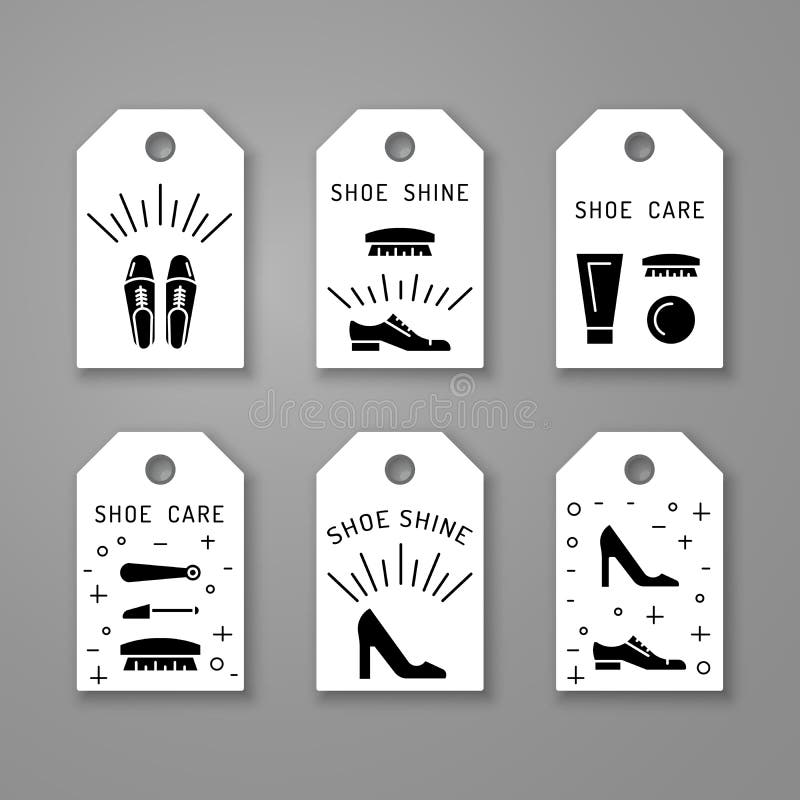 Shoe care elements stock vector. Illustration of service - 79030720