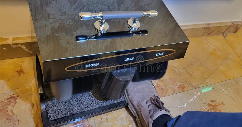 Shoe with Electric Brush in Natural Light. Stock Image - Image of ...