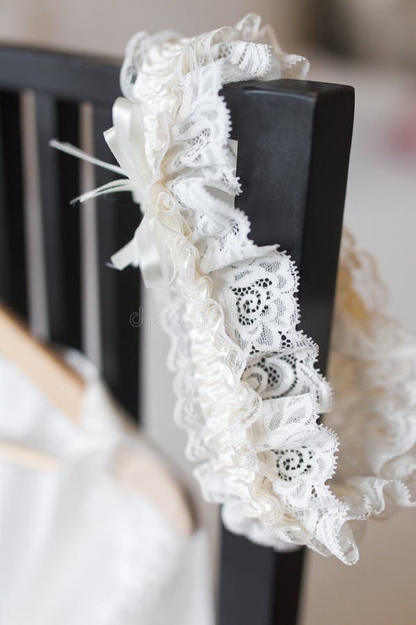 Shoe Garter stock photo. Image of white, bride, band - 36682680