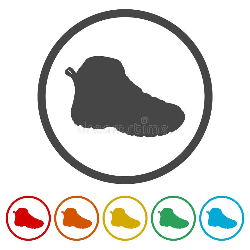 Shoe Icons Set Vector Illustration Stock Vector - Illustration of ...