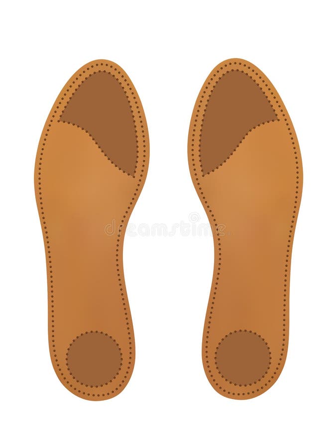 Orthotic Insoles on a White Background.Vector Illustration. Stock ...