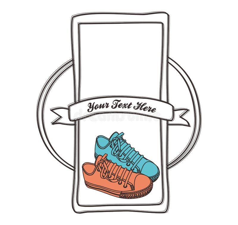 Shoe hand draw stock vector. Illustration of classic - 30789248