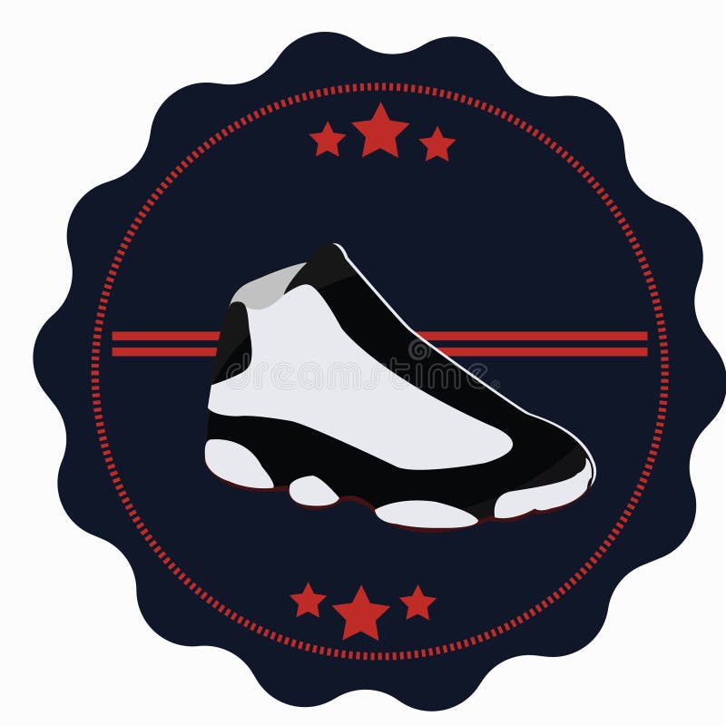 Shoe Label. Vector Illustration Decorative Background Design Stock ...