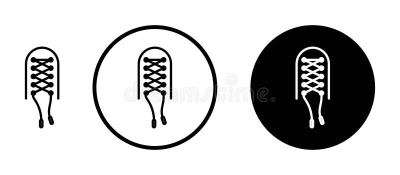Shoe Lace Icon Vector Set Collection for Web Stock Illustration ...