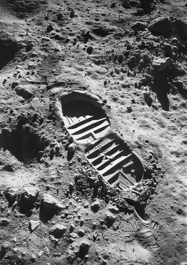 A shoe on the moon stock photo. Image of generated, beach - 317154006