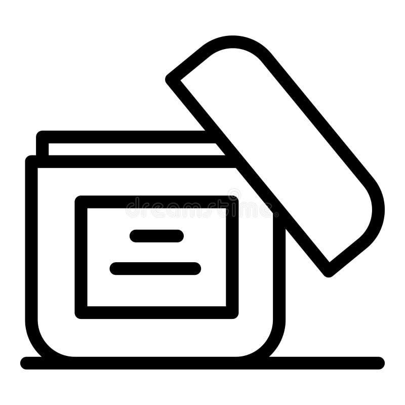 Shoe Polish Cream Icon, Outline Style Stock Vector - Illustration of ...