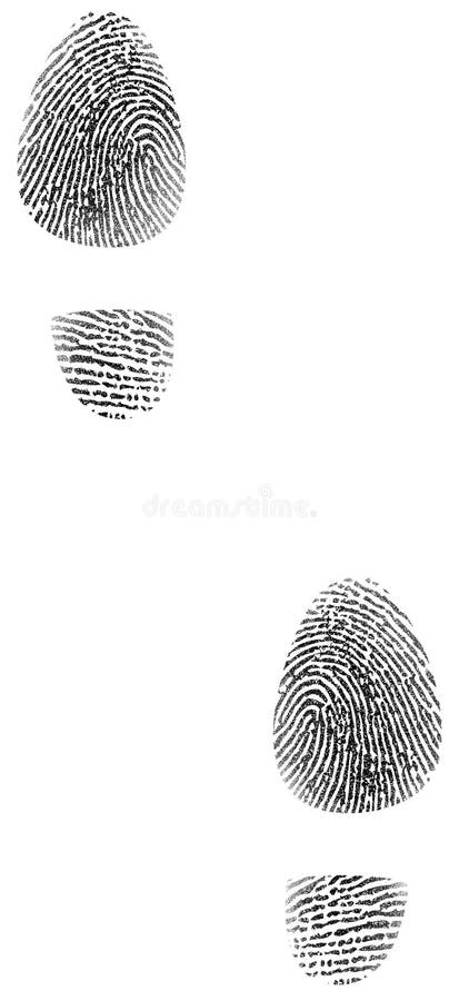 Shoe print finger prints stock illustration. Illustration of forensic ...