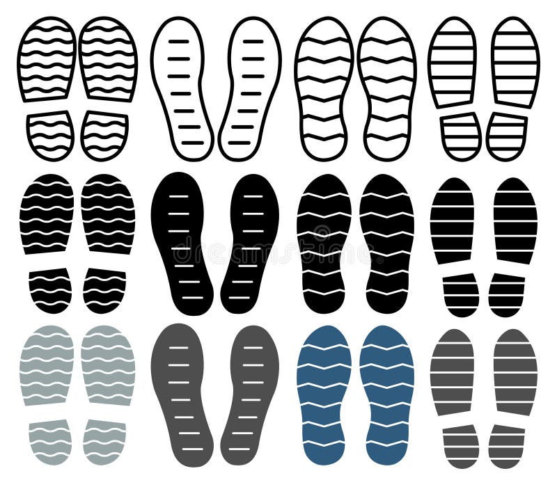 Shoe print icon vector stock illustration. Illustration of sole - 348102515