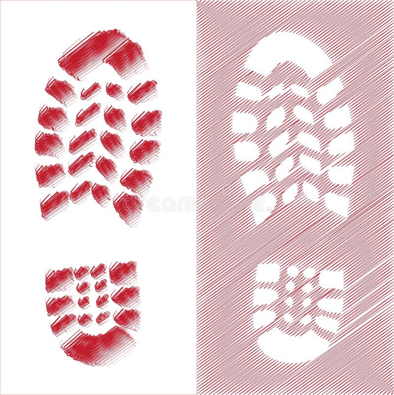 Shoe print illustration stock photo. Image of outdoors - 25209228