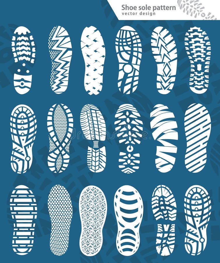 Shoe prints vector stock vector. Illustration of sole - 154693619
