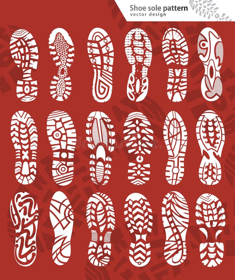 Shoe Prints Vector stock vector. Illustration of sole - 1863513