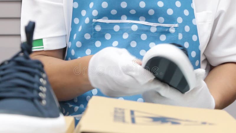 Shoemaker Checking Shoe before Nailing To Sole Stock Video - Video of ...