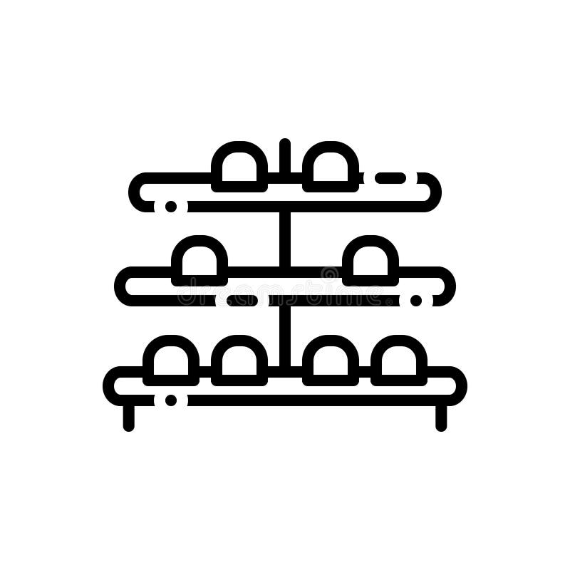 Shoe Stand Black Vector Concept Icon. Shoe Stand Flat Illustration ...