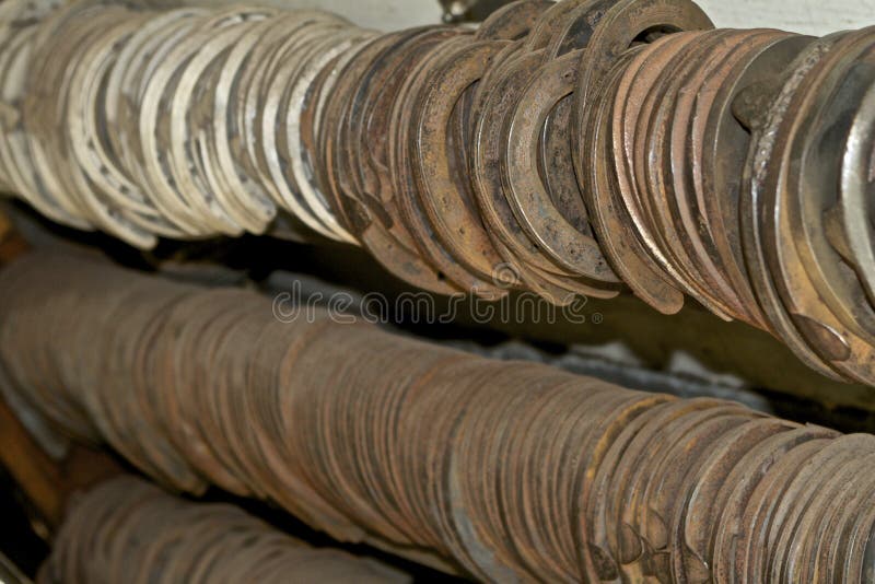 Shoe Rack stock image. Image of iron, blacksmith, rows - 31628339