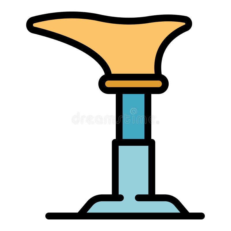 Shoe Repair Stand Icon Color Outline Vector Stock Vector - Illustration ...