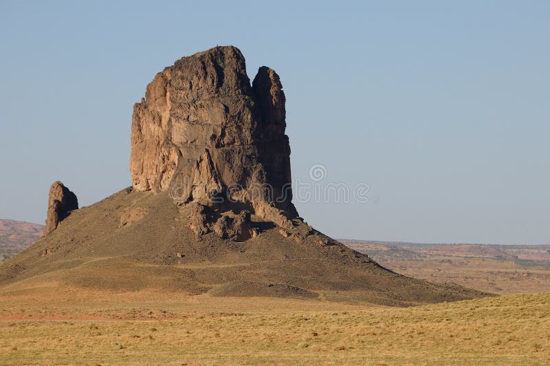El Captain. Ancient Extinct Volcano in Arizona Stock Photo - Image of ...