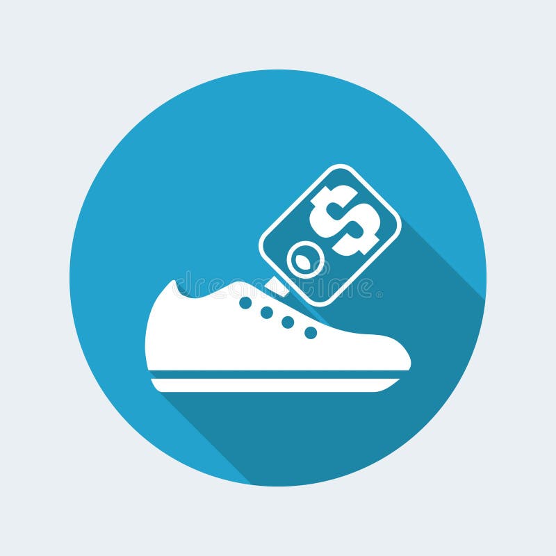 Running Shoe Icon. Vector stock vector. Illustration of footwear - 72748786