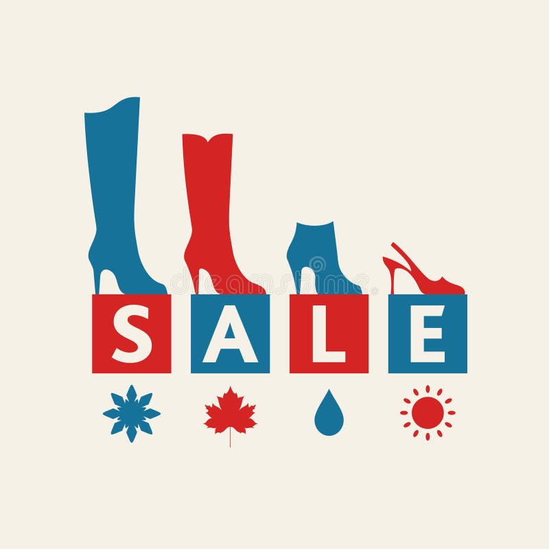 Shoe Sale Banner Template Vector .shoe Sole Design Stock Vector ...