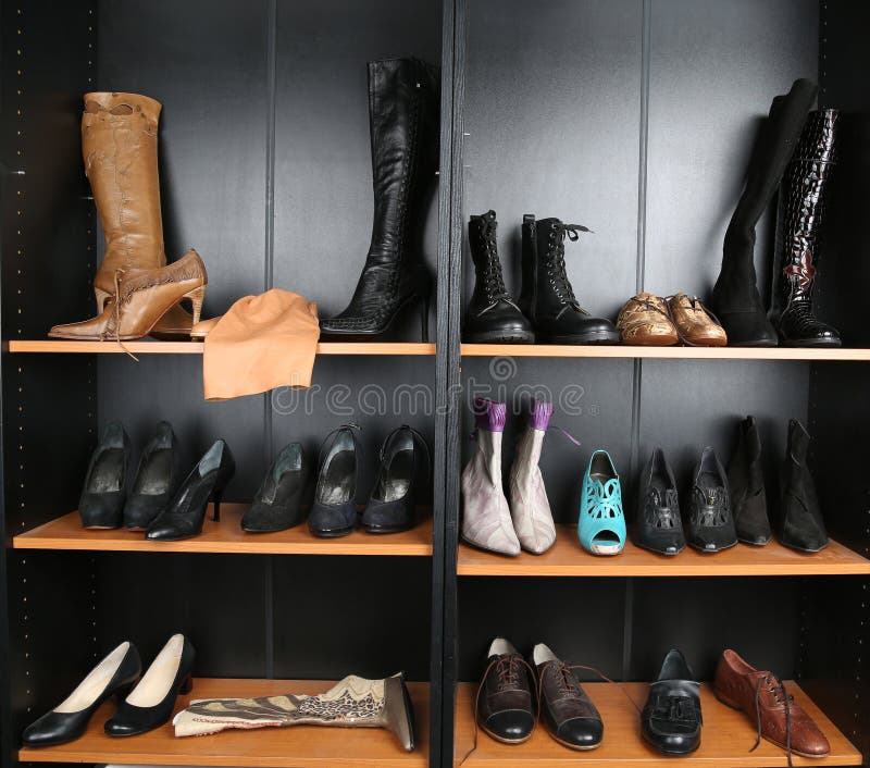 Shoe shop stock photo. Image of shoe, laces, boot, high - 78753458