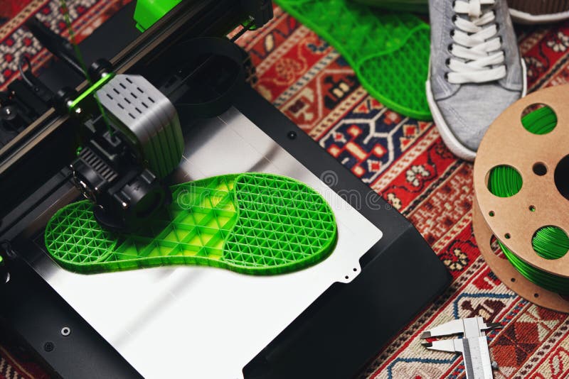 A Shoe Sole with Distinct Inner Structure is Printed from Green ...