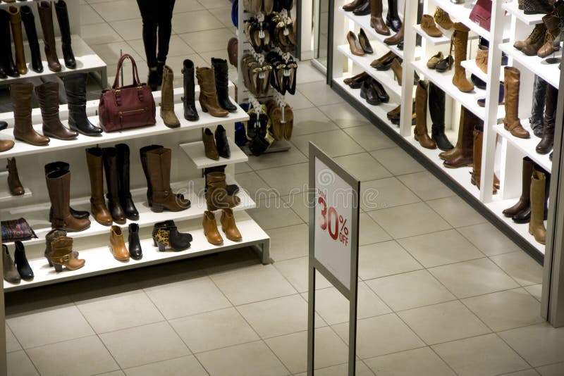 Shoe store stock image. Image of floor, clean, brown - 27719669