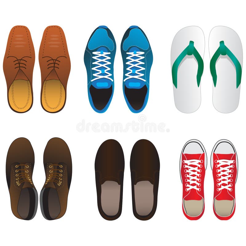Shoe vector set stock vector. Illustration of colorful - 43896112