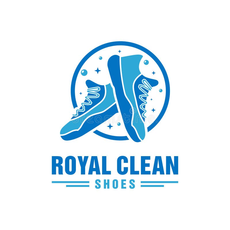 Shoe laundry logo design stock vector. Illustration of clean - 185293457