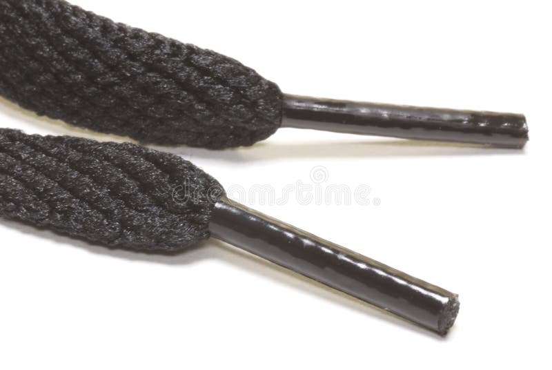 Shoelace aglets stock image. Image of strip, isolated - 8303585