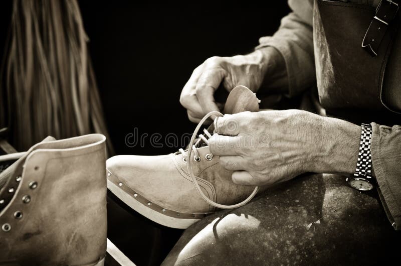 Shoemaker stock photo. Image of manufacturing, profession - 31645650