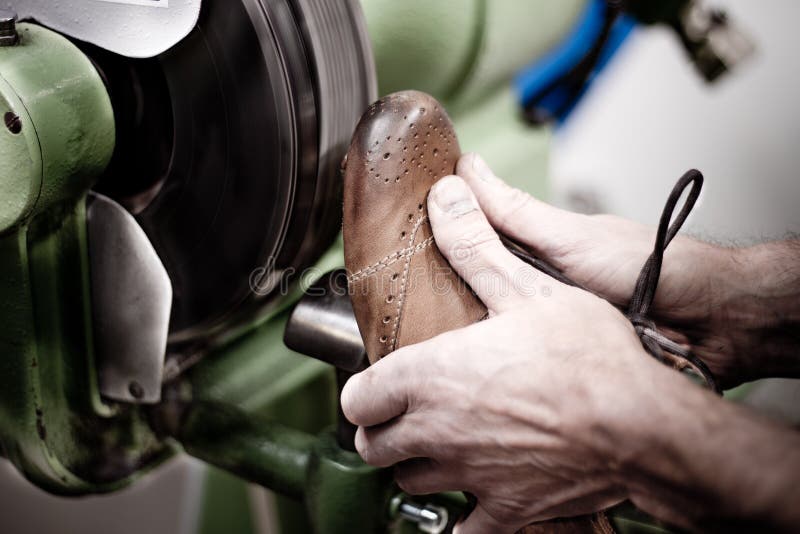 Shoe Making Project. Drawing a Shoe Model Stock Photo - Image of color ...
