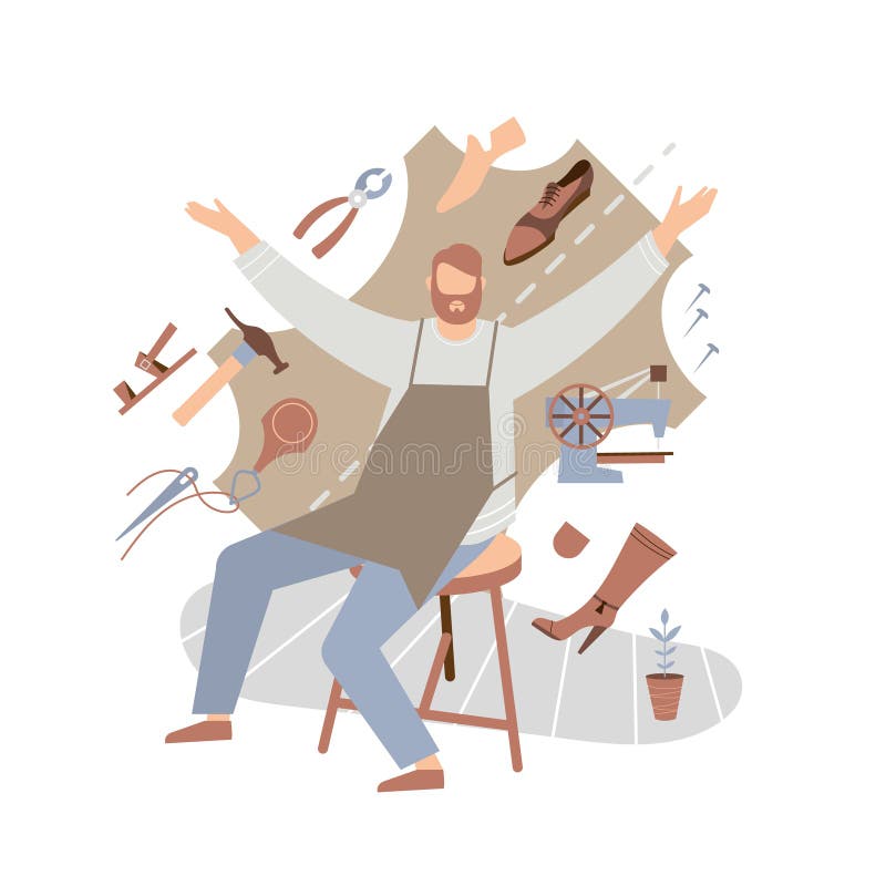 Shoemaker - Professional Activity. Tools in a Shoemaker S Workshop ...