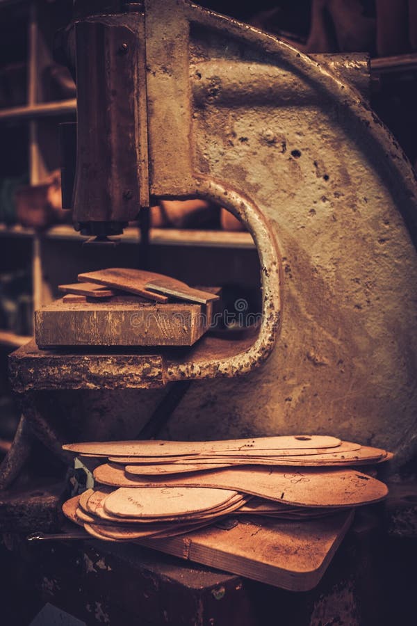 Shoemaker Studio Craft Professional Press Machine. Stock Photo - Image ...