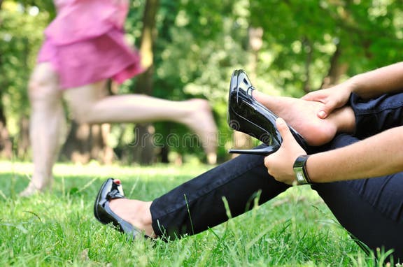 Shoes Away - Return To Nature Stock Photo - Image of healthy, running ...