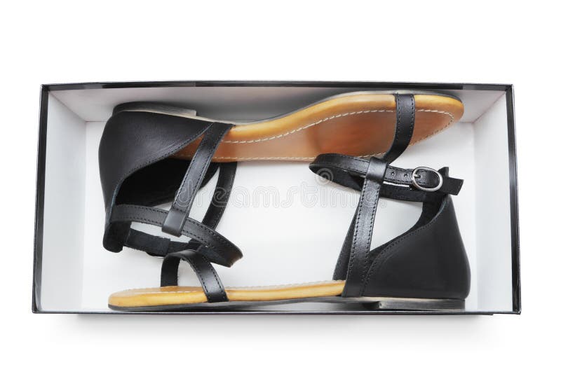 Shoes in a box stock image. Image of fashionable, lifestyle - 43150895
