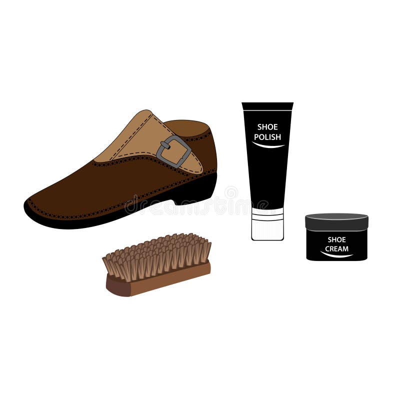 Shoes Care Accessories Vector Illustration Stock Vector - Illustration ...