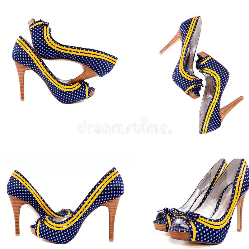 Shoes collage stock illustration. Illustration of footwear - 26568559