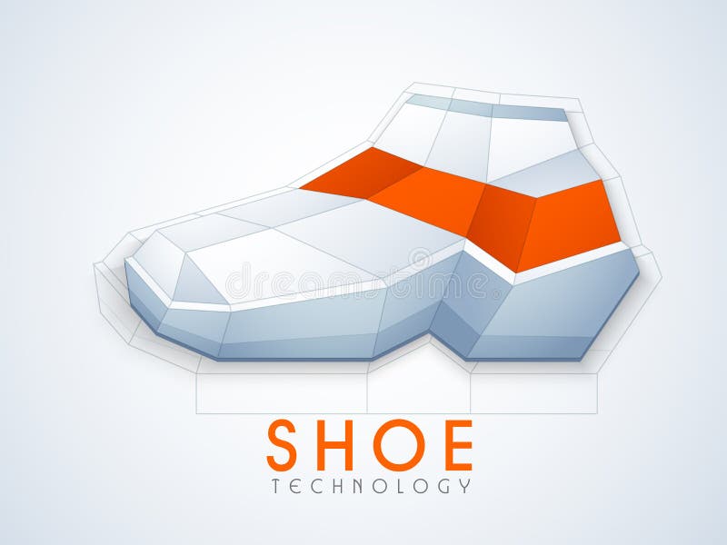 Shoes Design with Stylish Text. Stock Illustration - Illustration of ...