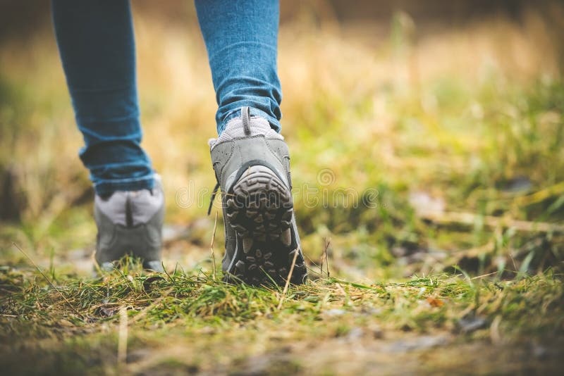 Shoes in a forest stock photo. Image of autumn, boots - 49693710