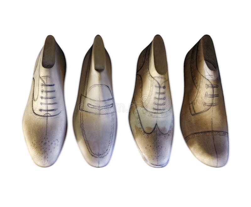 Shoes Forms Still-life on White Background Stock Image - Image of ...