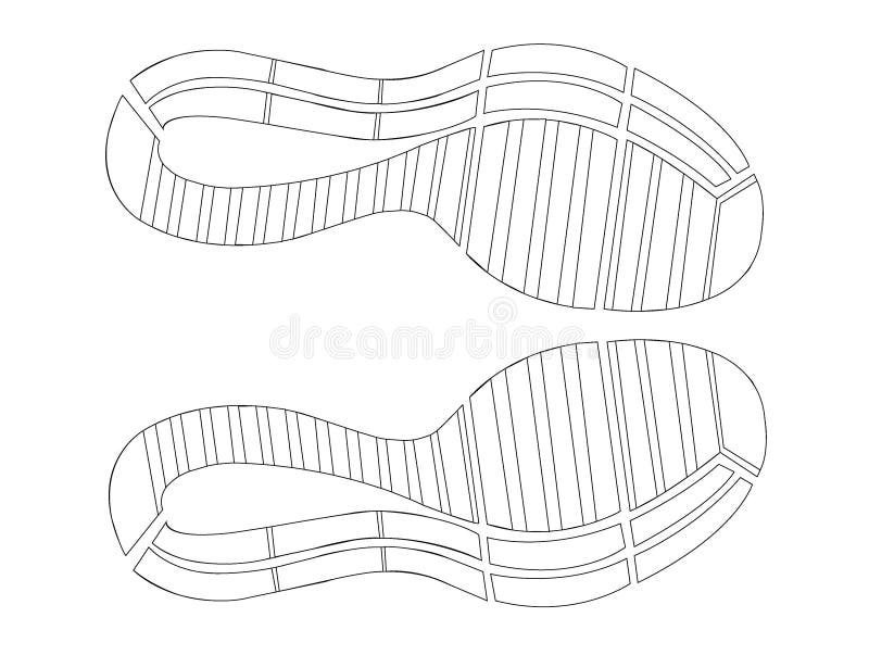 Shoes Outsole Pattern Sample2 Stock Vector - Illustration of sketch ...