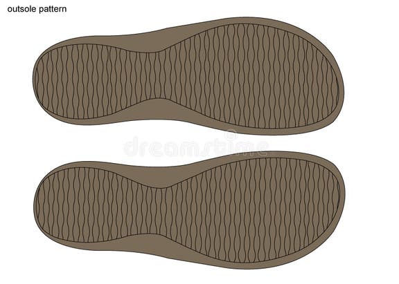 Shoes Outsole Pattern Sample Stock Vector - Illustration of outsole ...