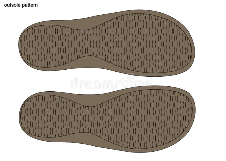 Shoes Outsole Pattern Sample Stock Vector - Illustration of outsole ...