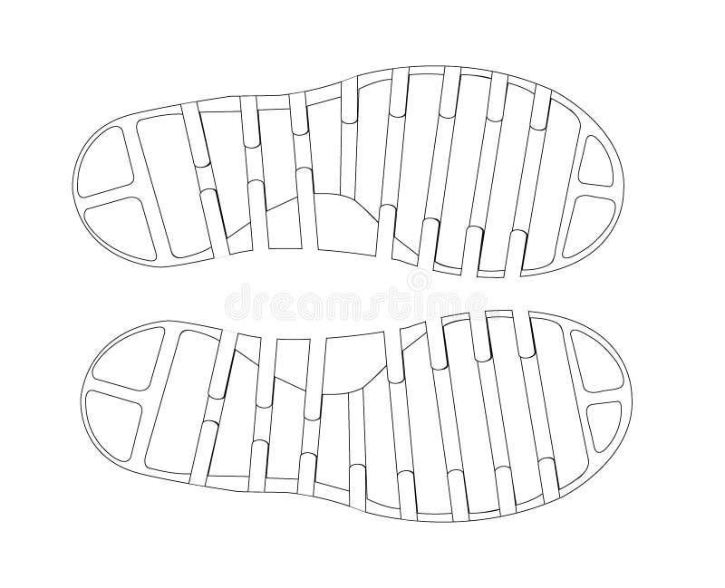 Shoe Sole Pattern Template