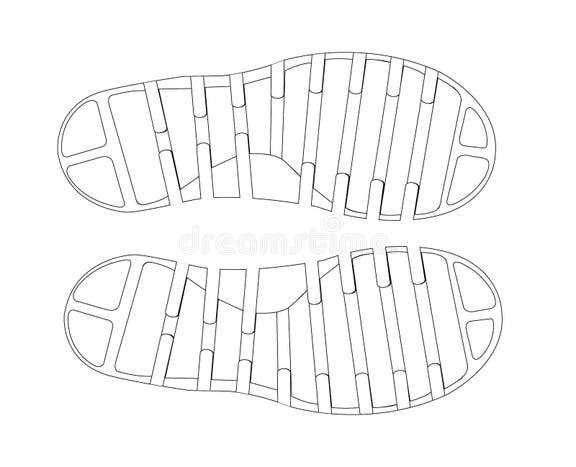 Shoes Outsole Pattern Sample2 Stock Vector - Illustration of sketch ...
