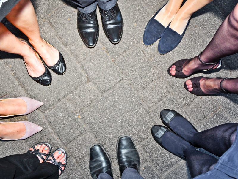 Shoes of Party People in a Circle Stock Image - Image of feet, lady ...