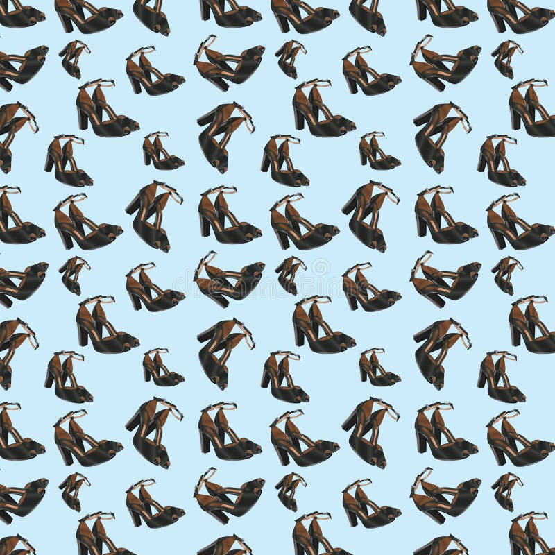 Shoes pattern stock illustration. Illustration of fashion - 198787382