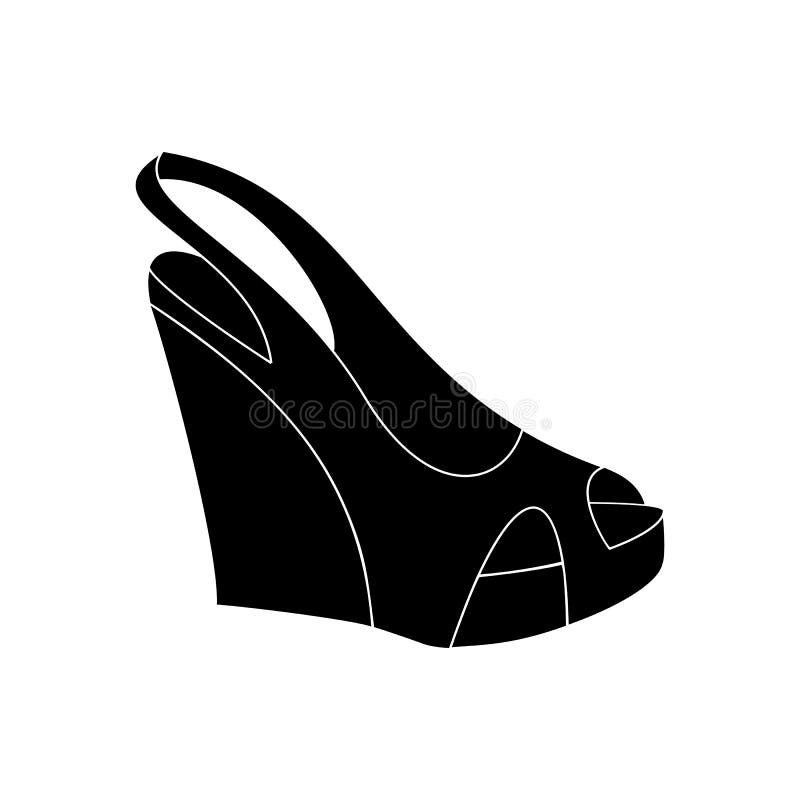 Shoes on platform stock vector. Illustration of design - 83034914