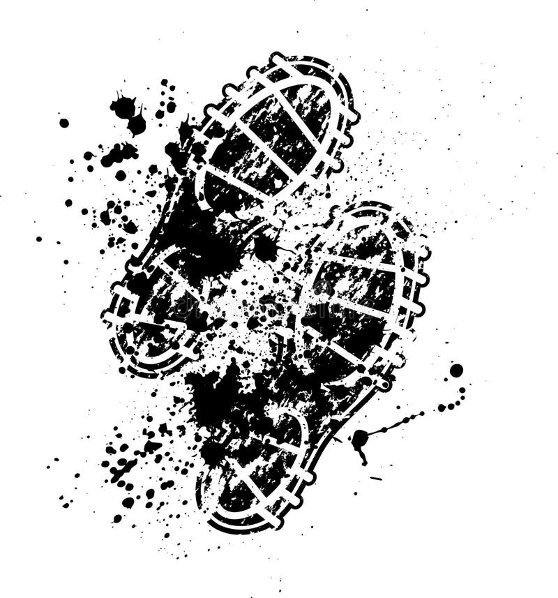 Shoes print stock vector. Illustration of boot, footmarks - 28531109