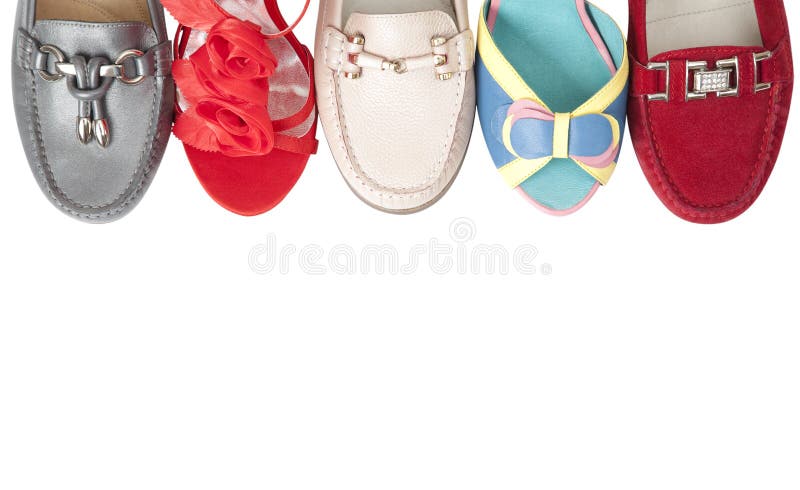 Shoes in a row stock image. Image of abundance, shoes - 18862647
